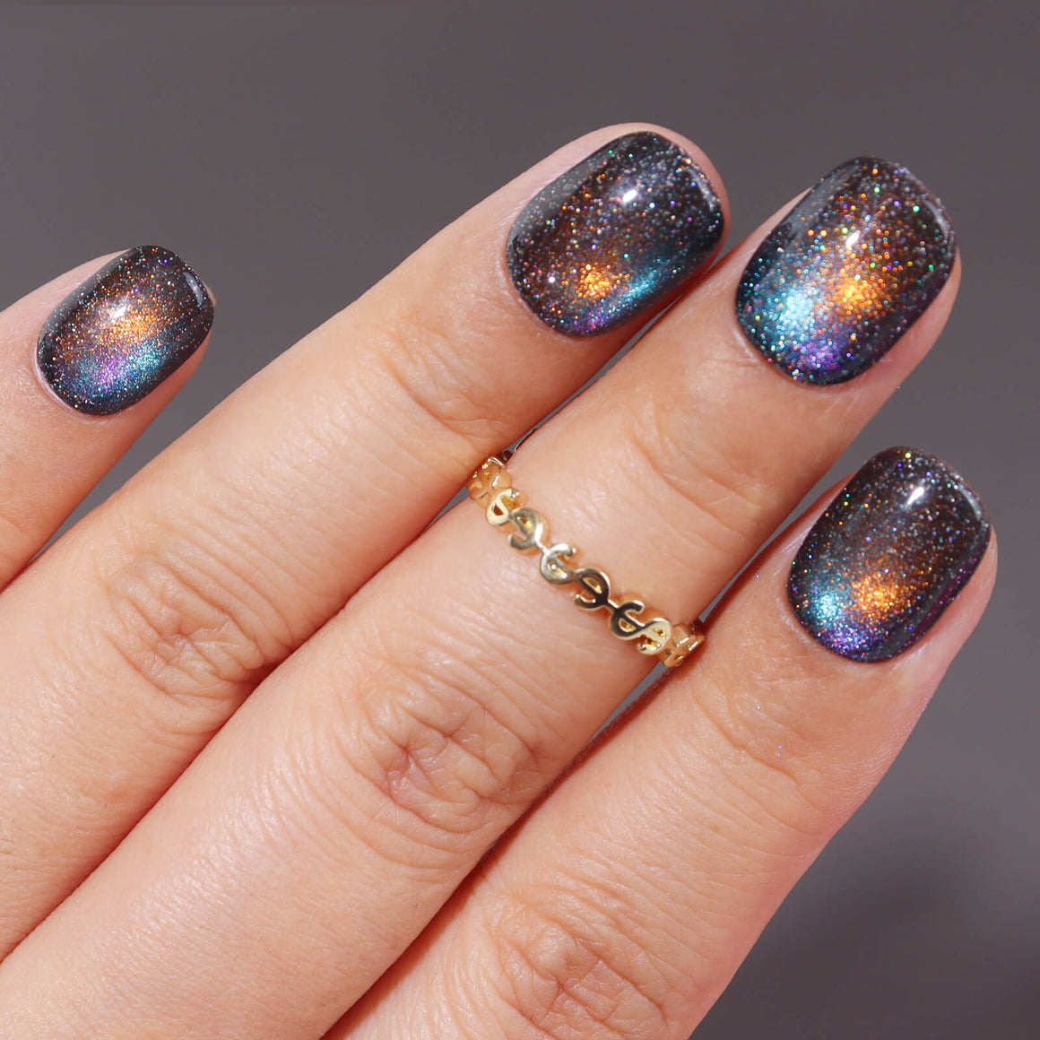 Purple Grape Cat Eye Press On Nails With Aurora Mermaid Chrome – VETTSYBEAUTY